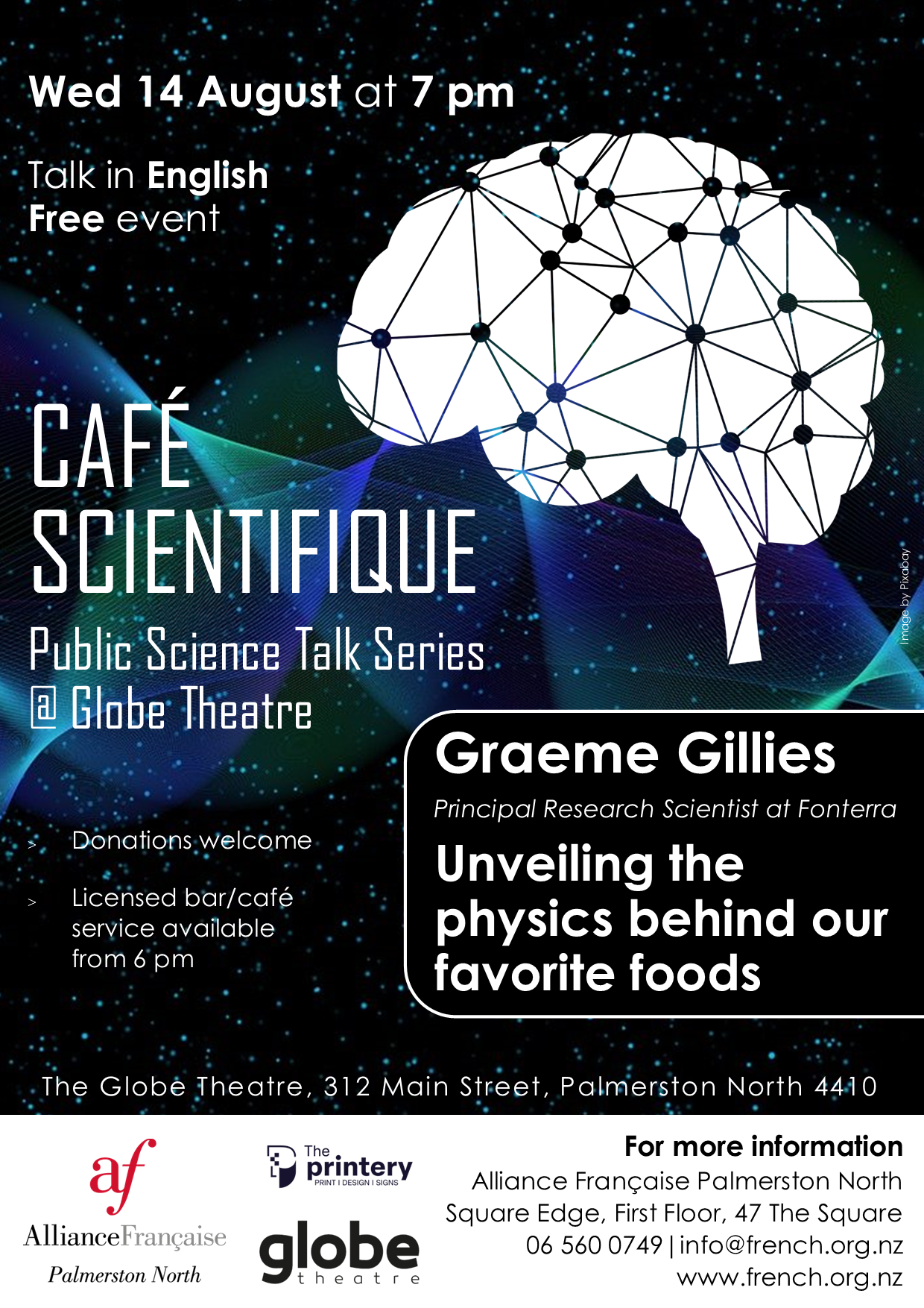 Alliance Francaise Palmerston North - Café Scientifique 14 August 2024 ...