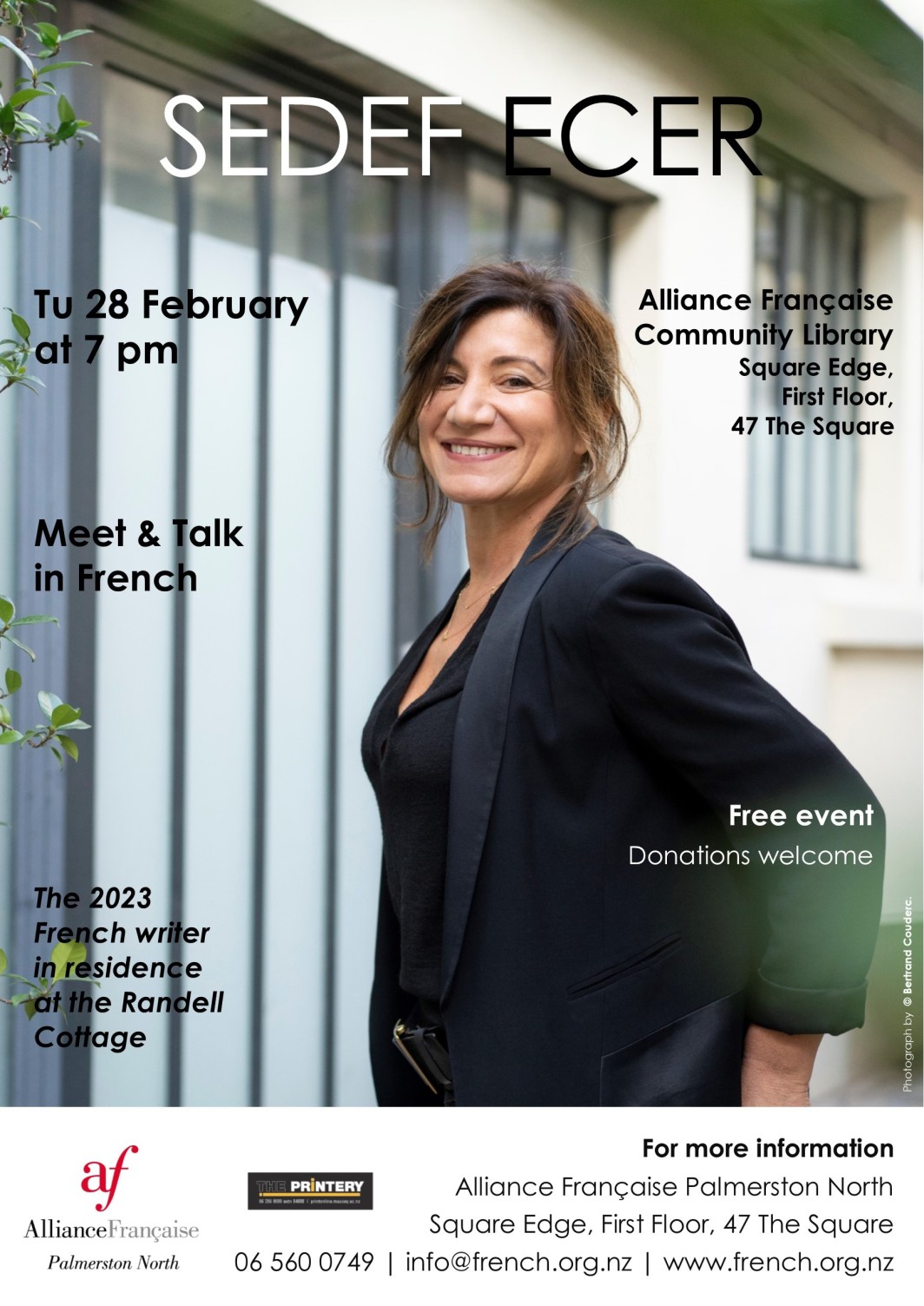 Alliance Francaise Palmerston North - SEDEF ECER - MEET AND TALK IN FRENCH